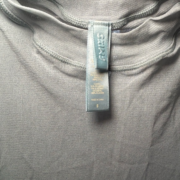 SKIMS | Tops | Skims Sheer Bodysuit Ss 22 In Baby Blue | Poshmark